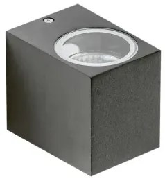 Venkovní nástěnné osvětlení Rimini 1 Square tmavě šedá