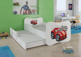 Dětská postel s matracemi GONZALO II 160x80 Motiv: MEDVÍDEK A MRAK
