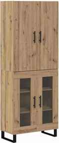 Vysoký bufet 2 ks Artisanový dub 69,5 x 34 x 180 cm 3403199