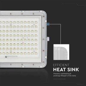LED Venkovní solární reflektor LED/20W/3,2V 4000K bílá + DO