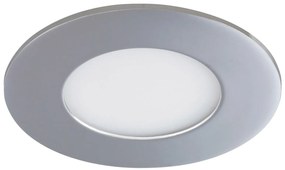 Rabalux LED zápustné stropní svítidlo Lois 3W | 170lm | 4000K | IP44 - průměr 9cm, chrom