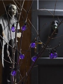Sinsay - Halloweenská LED girlanda s motivem pavouků - černá