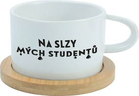 NA SLZY MÝCH STUDENTŮ - bílý hrníček makronka 200 ml