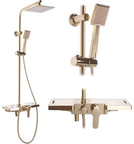 Rea Bravo, sprchový set h-1050, zlatá lesklá, REA-P4120
