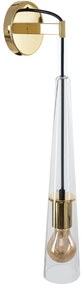 Toolight - Nástěnné svítidlo E27 60W APP896-1W, zlatá, OSW-06890