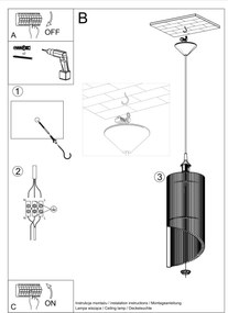 Sollux Lighting Závěsné svítidlo ALEXIA dřevo