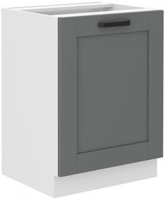 Kuchyňská skříňka LUNA bílá 60 D 1F BB barva dvířek: šedá Dust