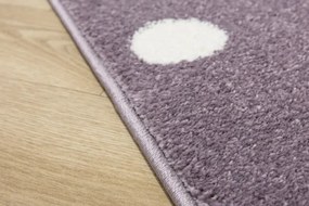 Dětský koberec Lima C275A Tečky fialový / růžový