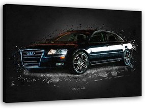 Gario Obraz na plátně Audi A8 - Gab Fernando Rozměry: 60 x 40 cm