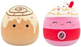 Squishmallows 1+1 latté a skořicová rolka beata a brown