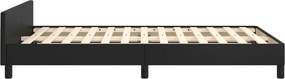 Rám postele bez matrace černá 120x190 cm umělá kůže 3270554