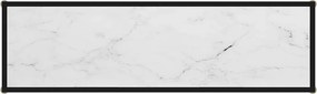 Konzolový stolek bílý 120 x 35 x 75 cm tvrzené sklo 322841