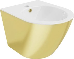 Mexen Lena bidet závěsný, bílý/zlatý - 35224806