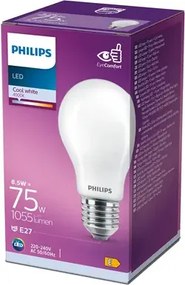 Philips LED žárovka Classic A60 8,5W / 75W E27 / neutrální bílá / 1055