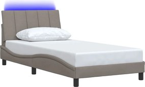 Rám postele bez matrace Hanko taupe 100 x 200 cm textil 3310444