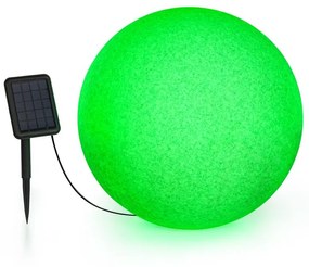 Shinestone Solar 50, kulová lampa, solární panel, Ø 50 cm, RGB-LED, IP68, akumulátor