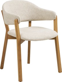 House Nordic Jídelní set stolu DARWIN a 6 židlí DUNKIRK světlý 7771009-S