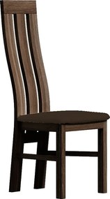 Casarredo - Komfort nábytek Dřevěná jídelní židle PARIS tmavý jasan/Victoria 36