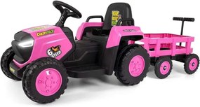 Elektrický traktor Milly Mally Rolly pink