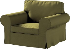Potah na křeslo IKEA Ektorp barva zelená látka pletený vzor