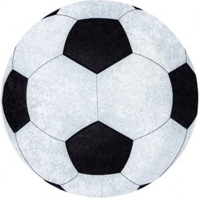 Detský kusový koberec Junior 51553.802 Football, 160x160 (priemer) kruh, viacfarebná, detská izba, Dywany Łuszczów