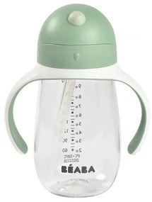 Hrnek s brčkem 300 ml Sage Green