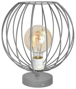 Helam | Stolní lampa MERCURE 1xE27/60W/230V šedá | HE1074