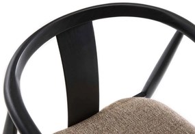 Designová jídelní židle Valkyrie černá