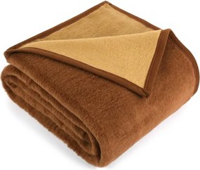 Bellatex Přikrývka KIRA PLUS  jednolůžková Hnědá 150x200 cm