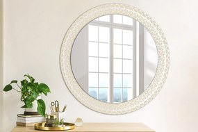 Kulaté dekorativní zrcadlo na zeď Indian mandala fi 70 cm