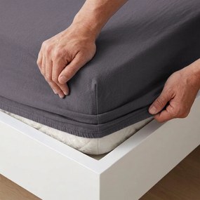 4Home Jersey prostěradlo IDEAL antracit, 140–160 x 200 cm, 140–160 x 200 cm