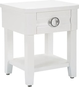Noční stolek Shine 45 cm bílý