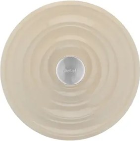 Tefal LOV béžová / Servírovací pánev / 28 cm / litina / 3,8 l / s víke