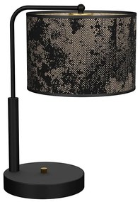 Stolní lampa SATINO 1xE27/60W/230V černá/zlatá