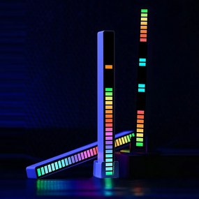 Verk Group Usb vedl zvuková odezva vícebarevný neonový pásek rgb vedl blikající baterii