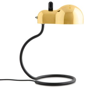 Stilnovo Minitopo Gold special, zlatá stolní retro lampička, 1x7W LED E27, výška 36cm