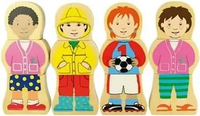 Bigjigs Toys Dřevěné puzzle národnosti / od 2 let