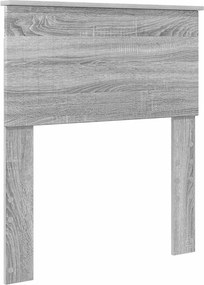Rám postele s čelo Šedá Sonoma 75 x 190 cm Inženýrské dřevo 3410761