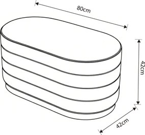 Taburetka BELLA pudrově růžová