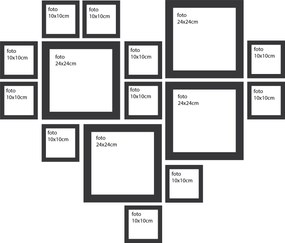 dřevo života Kolekce dřevěných fotorámečků SRDCE Zvolte barvu dekoru: Třešeň, Velikost fotorámečků: 98x84