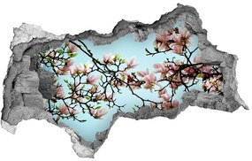 Wallmuralia Samolepící díra nálepka Květy magnolie 95x73 cm