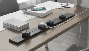 Zásuvka USB-A + USB-C pro zásuvkové lišty, černá
