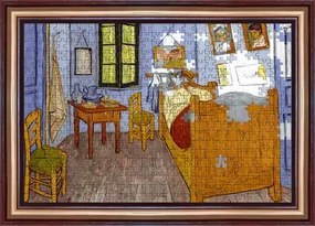 TREFL Art Frame Puzzle Ložnice v Arles / 500 dílků / s rámem / 31,5 x