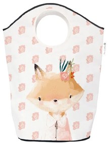 Koš na prádlo a hračky Forest School-Girl Fox (80l)