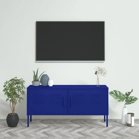vidaXL TV skříňka 105 x 35 x 50 cm ocel [336231] Barva: Námořnická modrá