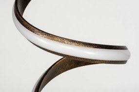 Stojací designová LED lampa Spira Bronse
