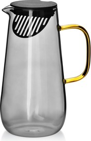 Skleněný džbán Semet 1,5 l šedý/zlatý