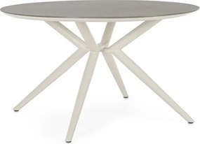 BIZZOTTO Kulatý zahradní stůl CABAS světlý ø130 cm 0666126