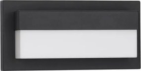 NV 9060204 Venkovní nástěnné svítidlo LETO černý hliník akrylový difuzor LED 18W 3000K 220-240V 120st. IP65 - NOVA LUCE
