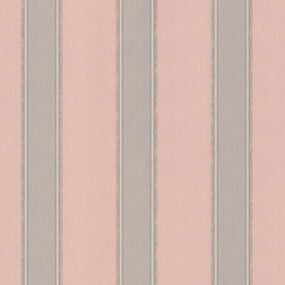 Růžová vliesová tapeta, Pruhy, 220913, Preloved, BN Walls